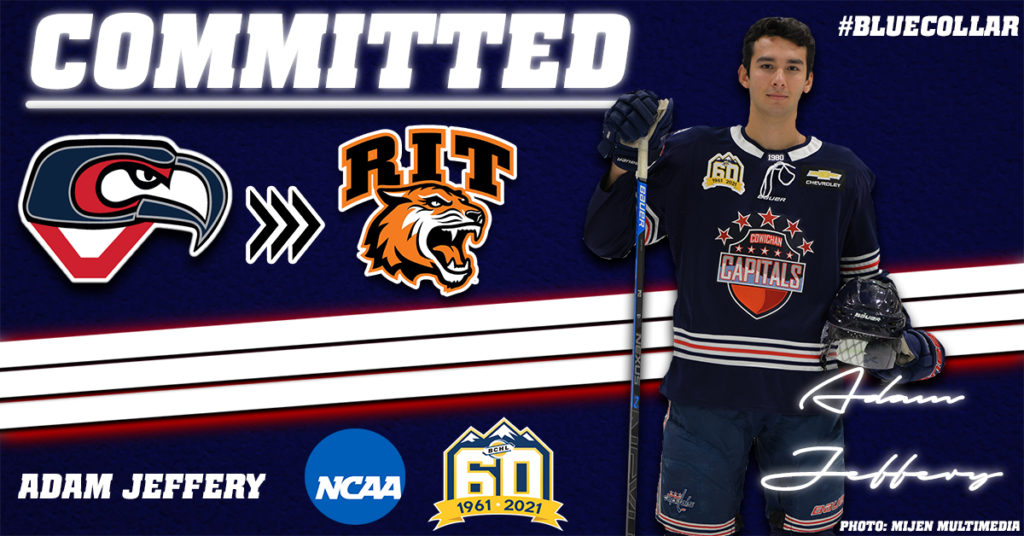 NCAA Commit: Capitals forward Adam Jeffery commits to RIT! | Cowichan ...